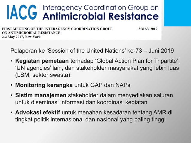 Konsep Multisektor Rencana Aksi Nasional Pengendalian Resistensi ...