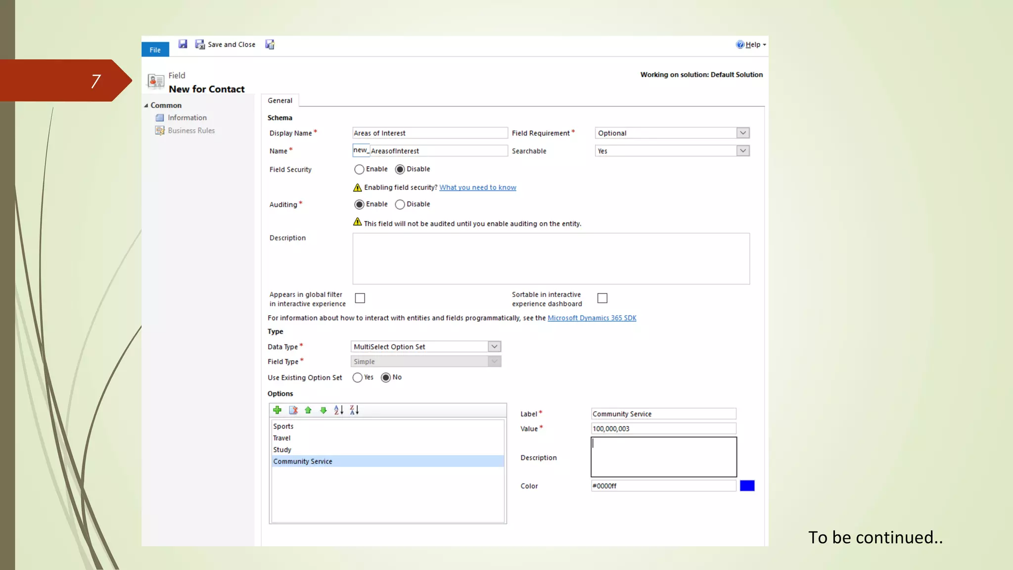 Multi Select Option set in Microsoft Dynamics 365 | PPT