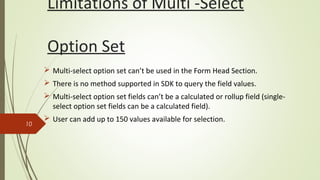 Multi Select Option set in Microsoft Dynamics 365 | PPT