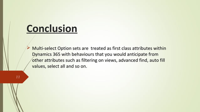 Multi Select Option set in Microsoft Dynamics 365 | PPT
