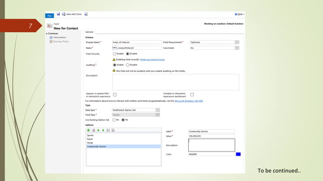 Multi Select Option set in Microsoft Dynamics 365 | PPT