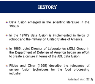 Multisensor data fusion in Food Quality Assessment | PPT