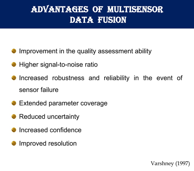 Multisensor data fusion in Food Quality Assessment | PPT