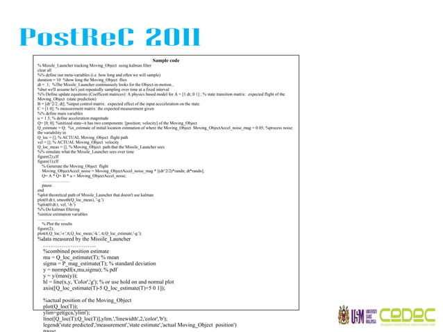 Multisensor data fusion in object tracking applications | PPT | Physics | Science