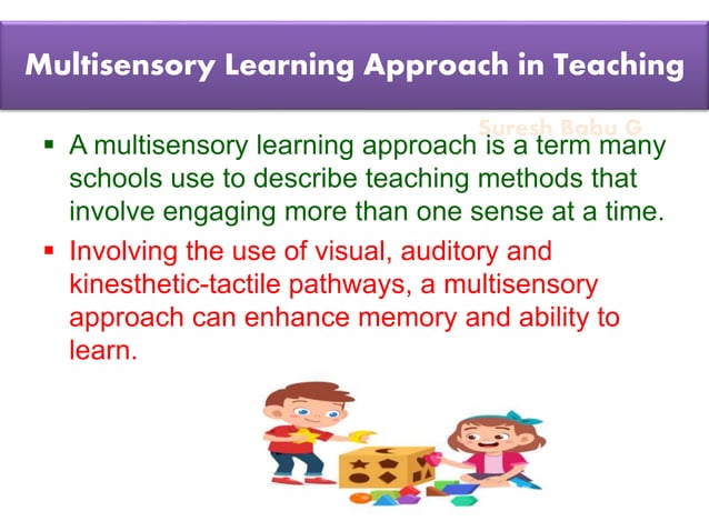 Multi Sensory Approach in Education Technology | PPTX | Special ...