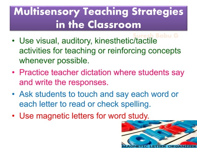 Multi Sensory Approach in Education Technology | PPTX | Special ...
