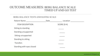 Multisensory training to improve balance to prevent falls | PPT | Free ...