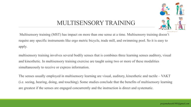 Multisensory training to improve balance to prevent falls | PPTX