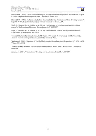 Multiset path orderings and their application to termination of term rewriting systems | PDF ...