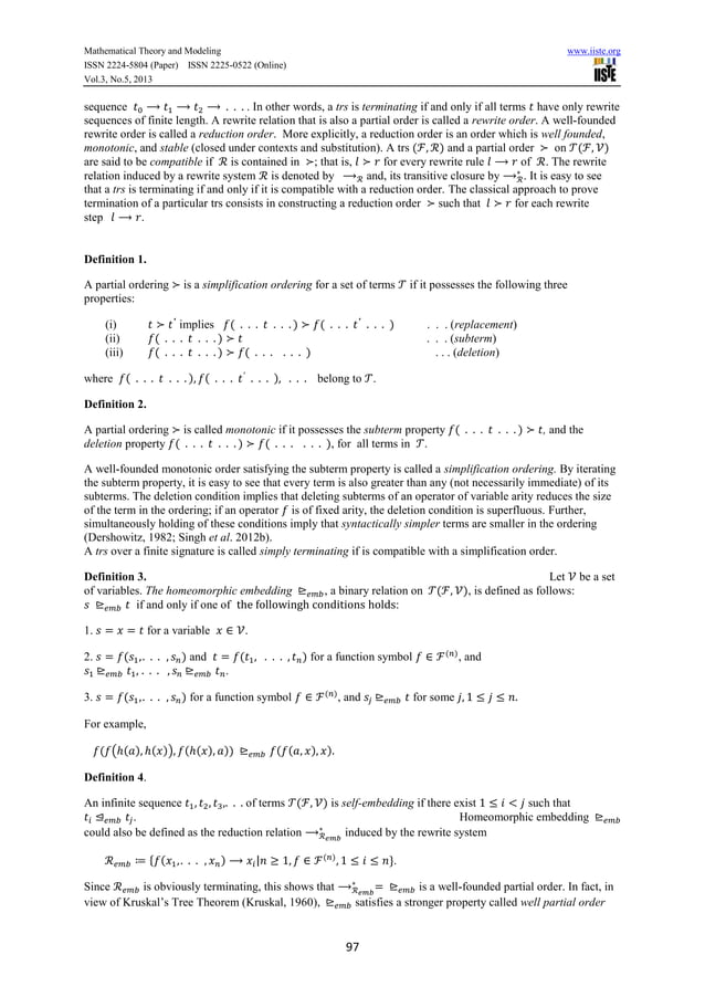 Multiset path orderings and their application to termination of term rewriting systems | PDF