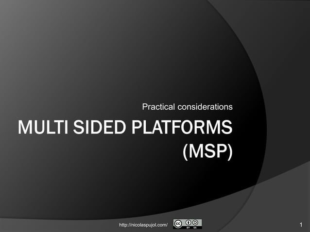 Multi sided platforms_msp | PPT