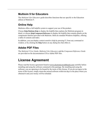 Multisim 9 for educators | PDF