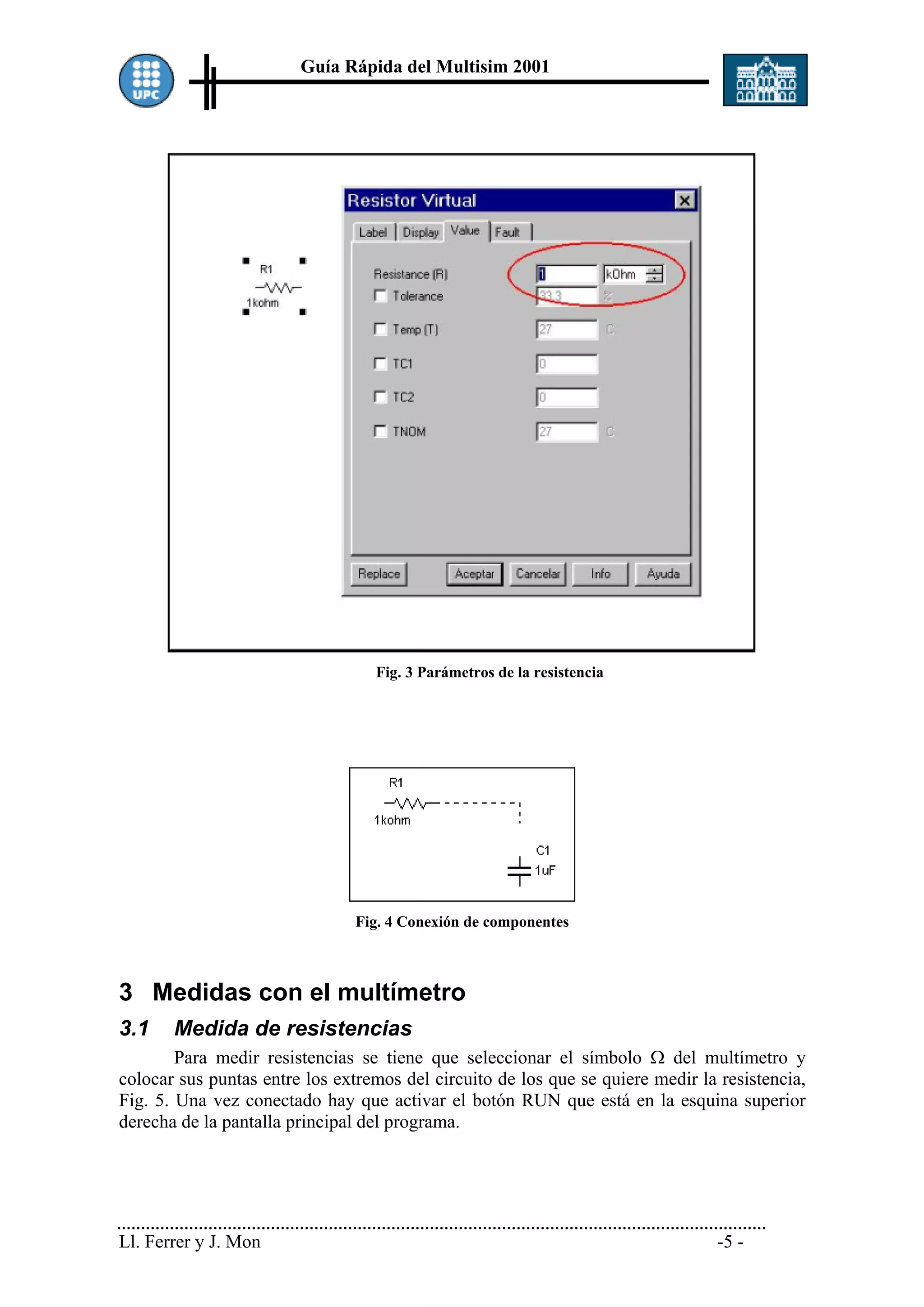 Multisim, como medir paso a paso | PDF