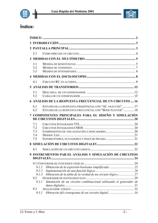 Multisim, como medir paso a paso | PDF