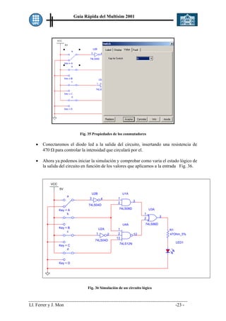 Multisim, como medir paso a paso | PDF