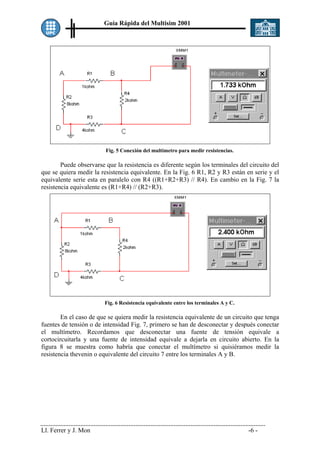 Multisim, como medir paso a paso | PDF