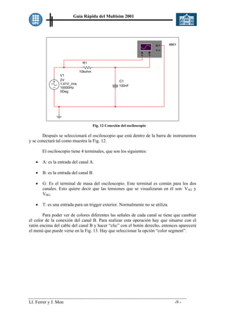 Multisim, como medir paso a paso | PDF