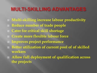 Multi –skilled workforce slide (2) | PPTX | Business | Business and Finance