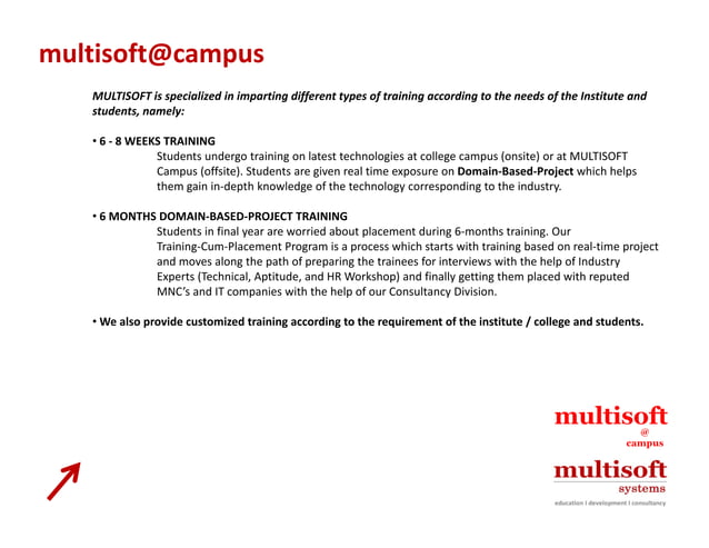 Multisoft@Campus Presentation | PDF
