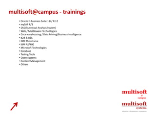 Multisoft@Campus Presentation | PDF