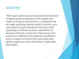 Multi spark plug | PPTX