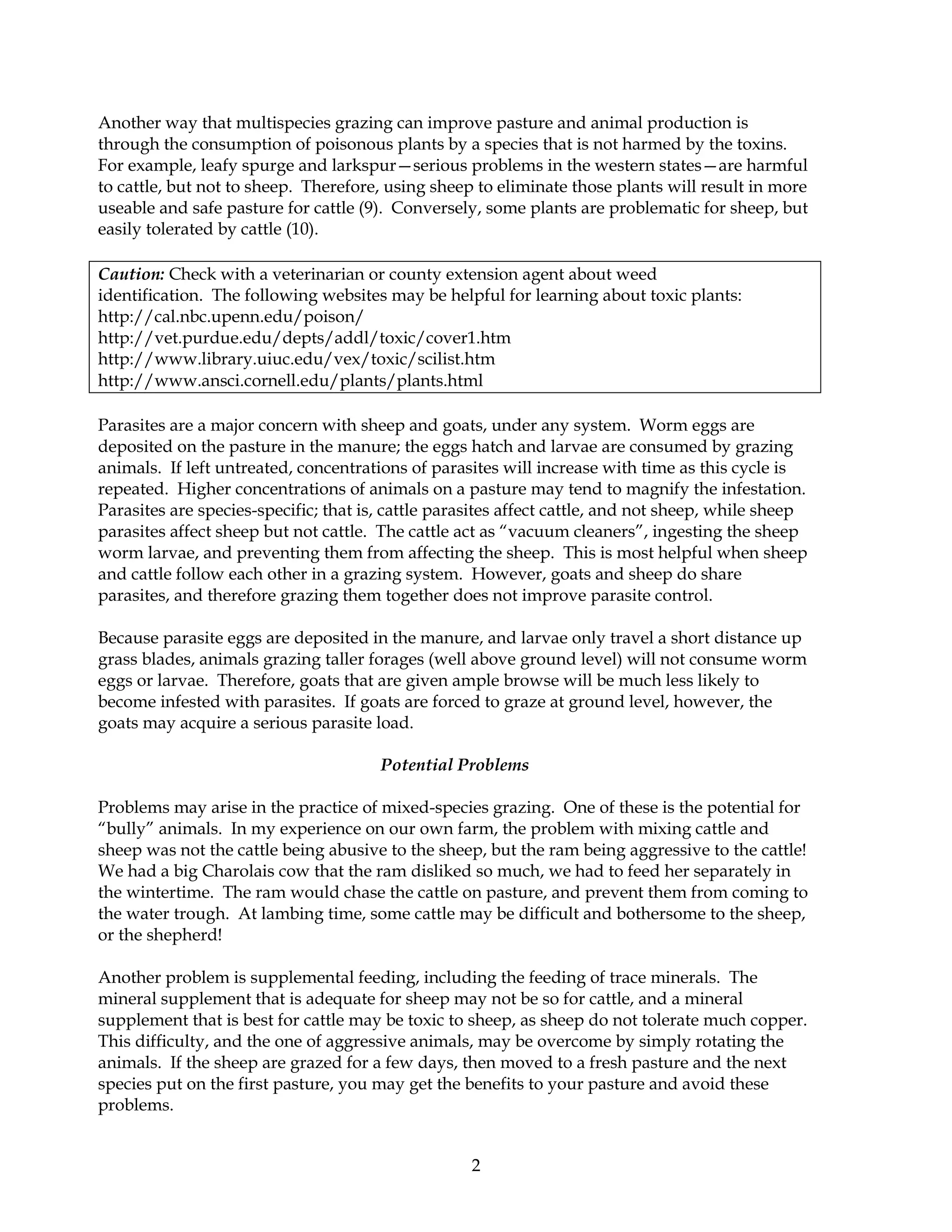 Multispecies Grazing | PDF