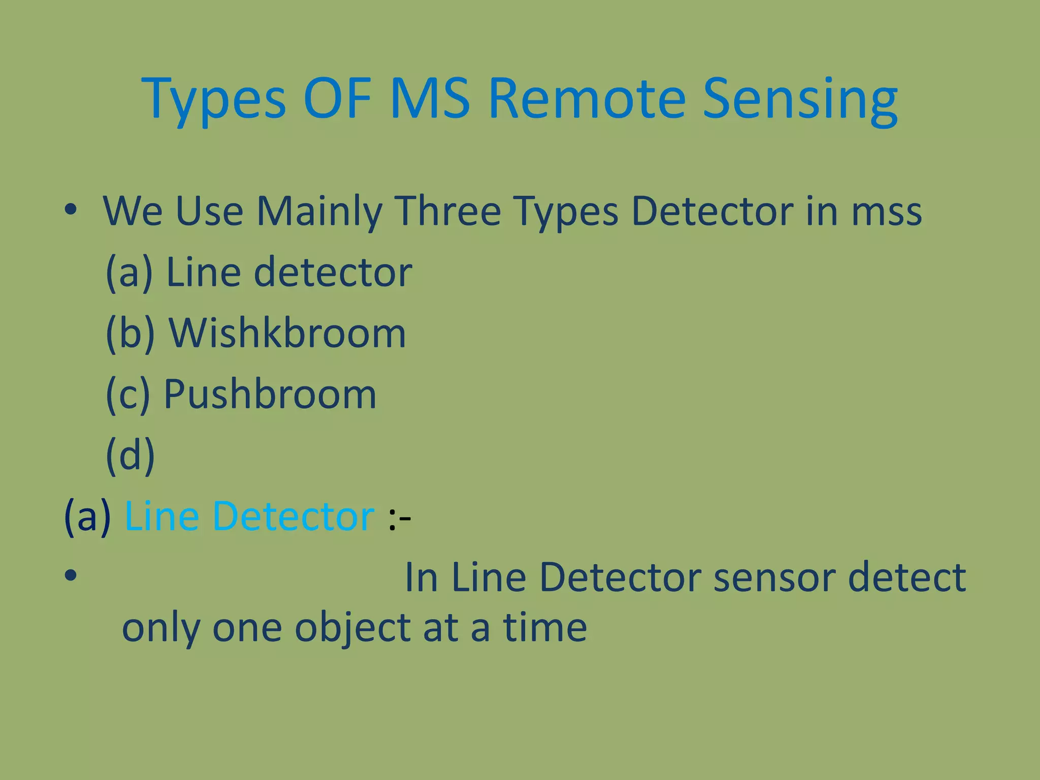 Multispectral remote sensing | PPTX