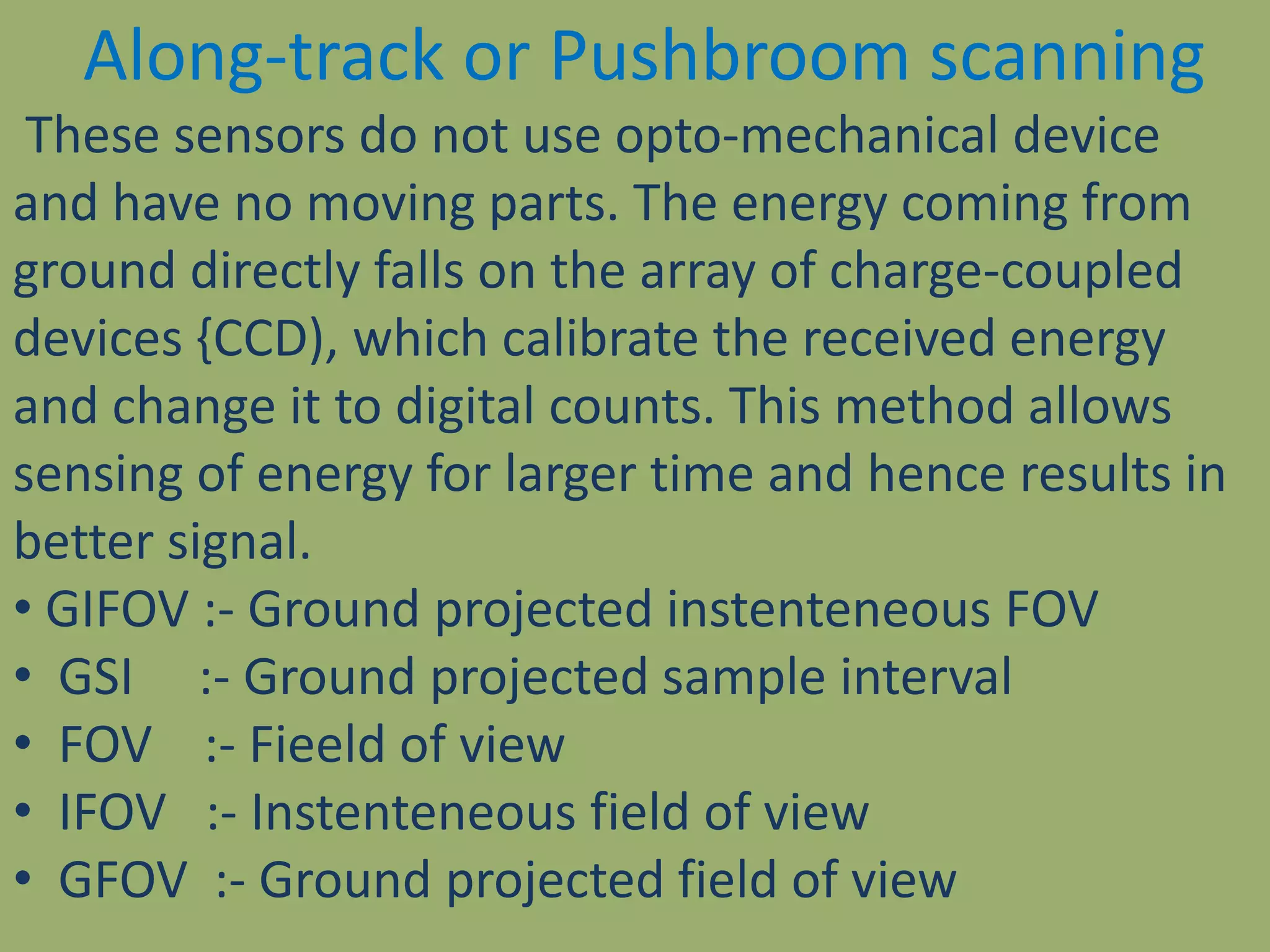 Multispectral remote sensing | PPT Multispectral remote sensing | PPT