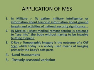 Multispectral remote sensing | PPTX