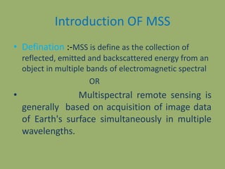 Multispectral remote sensing | PPTX