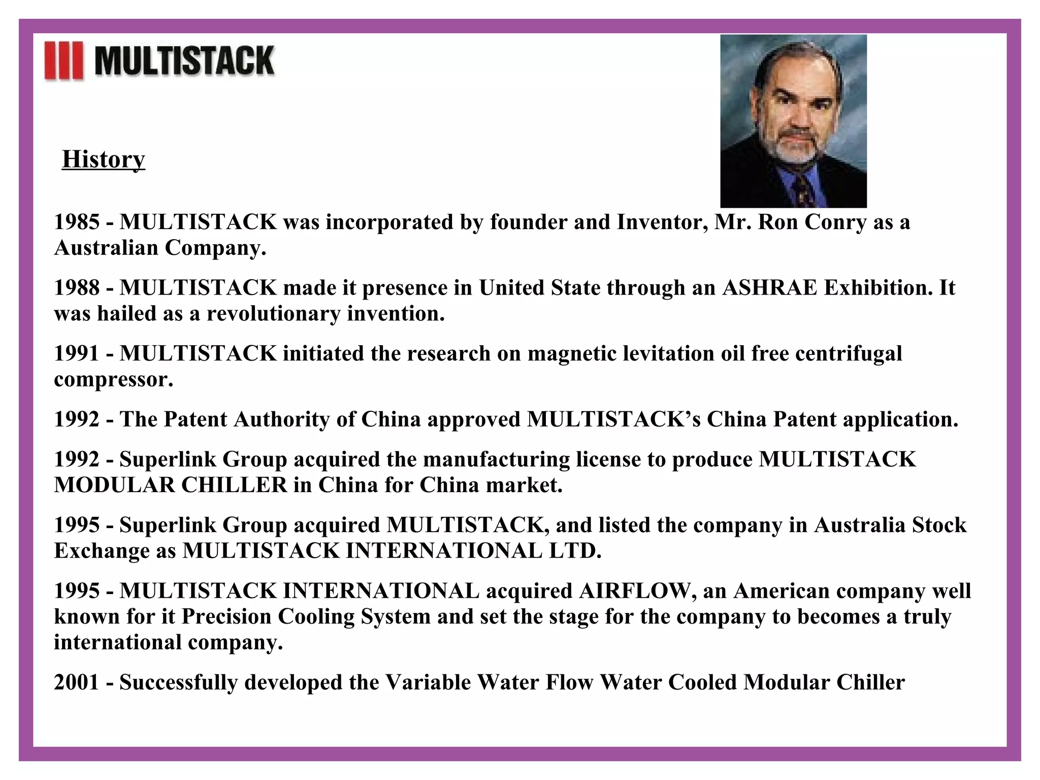 Multistack Equipment 2008 | PPT