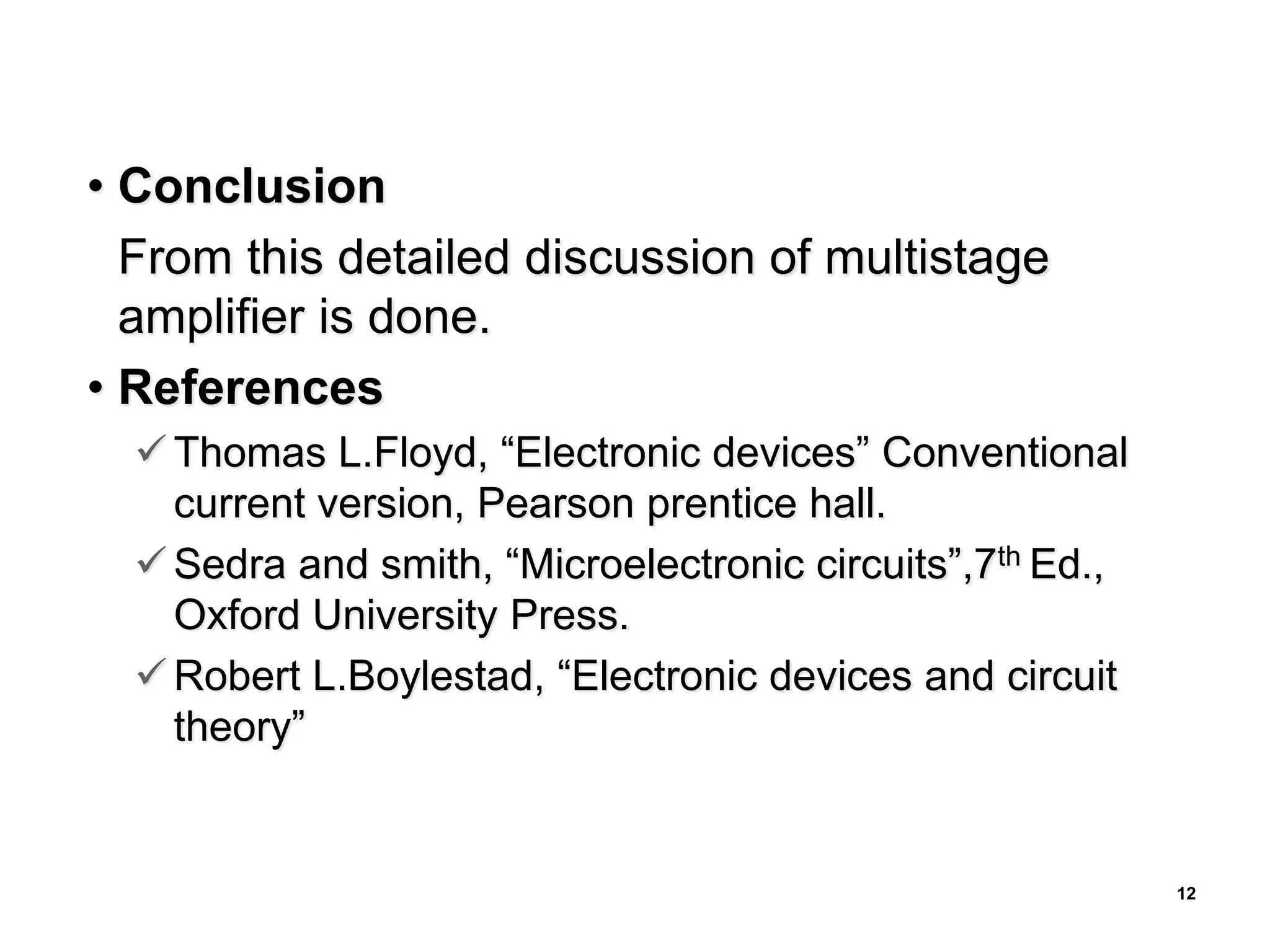 Multi stage amp | PPTX