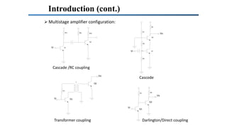 Multistage amplifier | PPTX