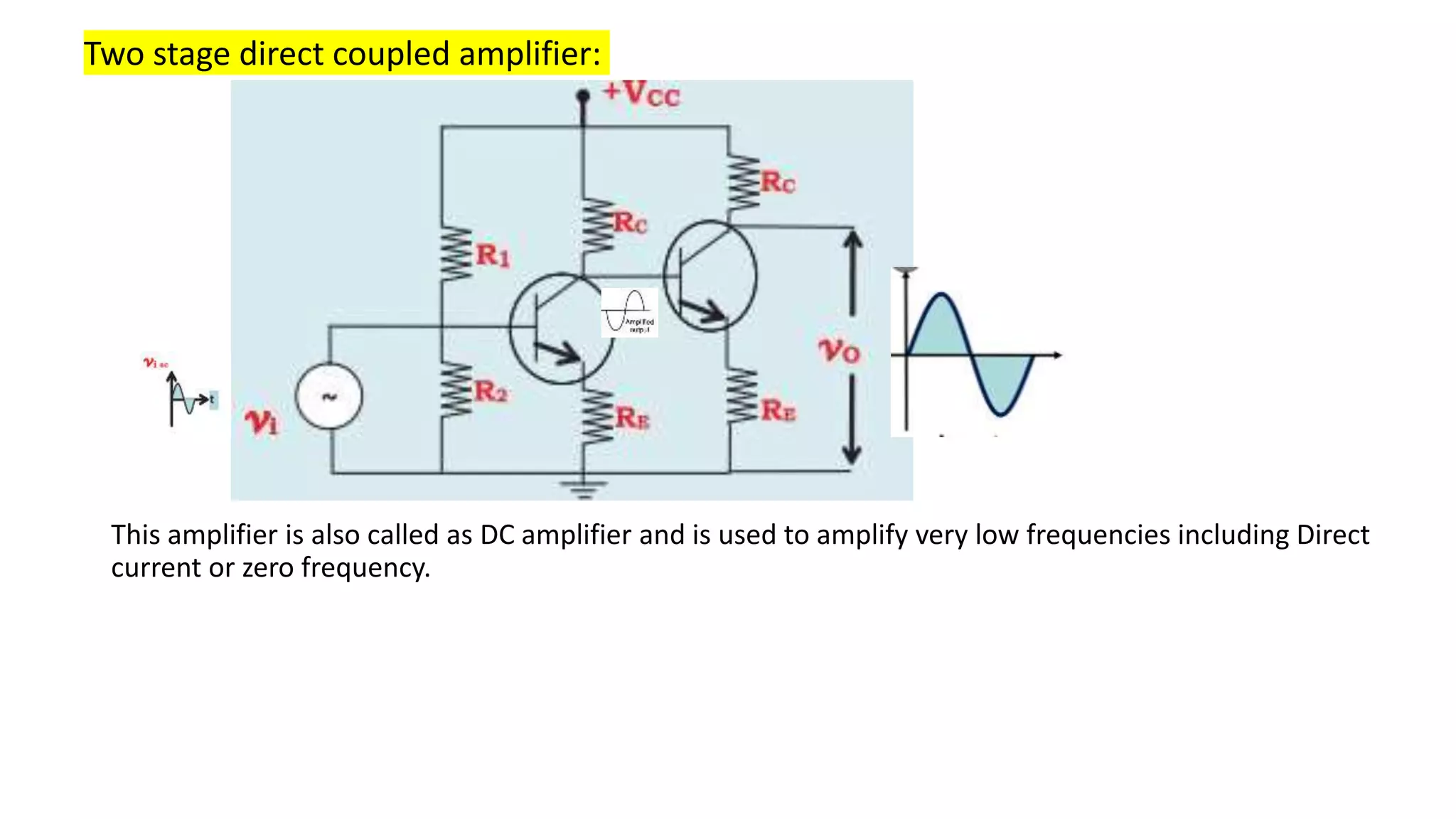 Multistage amplifier | PPTX