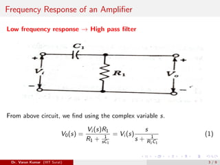 Frequency Response of an Amplifier | PDF