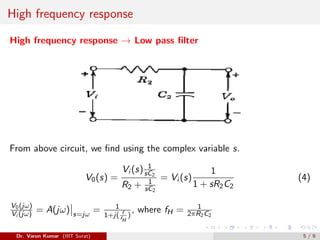 Frequency Response of an Amplifier | PDF