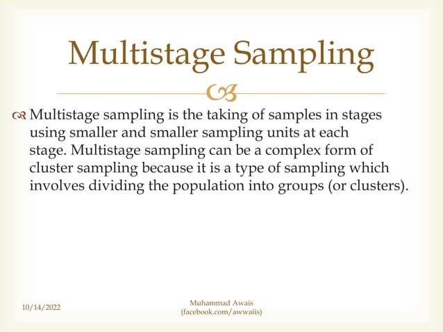 Multistage Sampling Technique - Probability Sampling - Mass Media Research.pptx