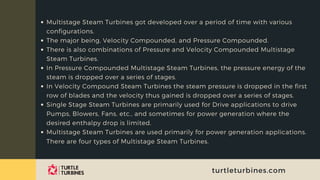 Multistage steam turbines | PDF