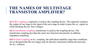 Multistage transistor | PPT