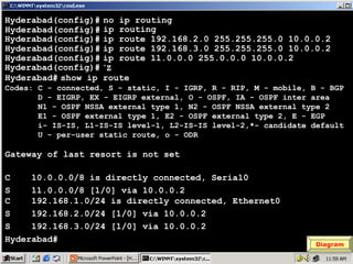 Multi Static Routng & Default Routing | PPT