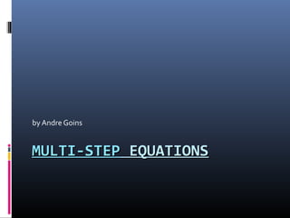 Multi step equation powerpoint | PPT | Science