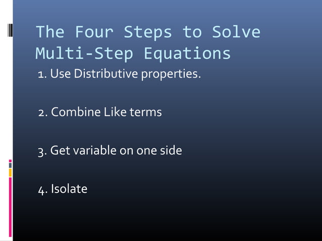Multi step equation powerpoint | PPT | Science
