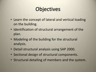 Multi storey building design of 7 storey commercial building | PPTX