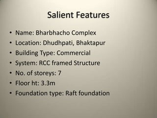 Multi storey building design of 7 storey commercial building | PPTX