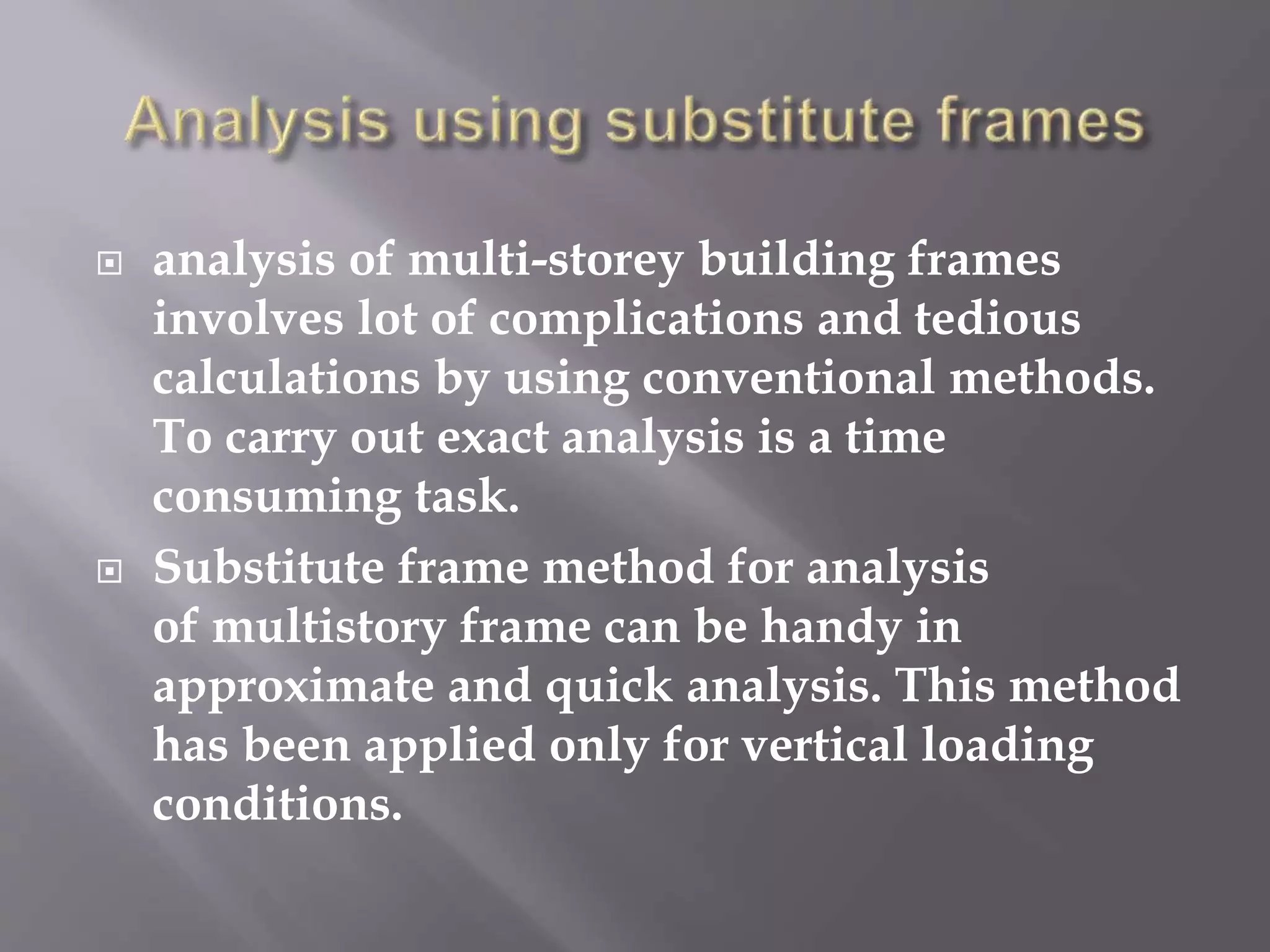 Multistorey frames | PPTX | Physics | Science
