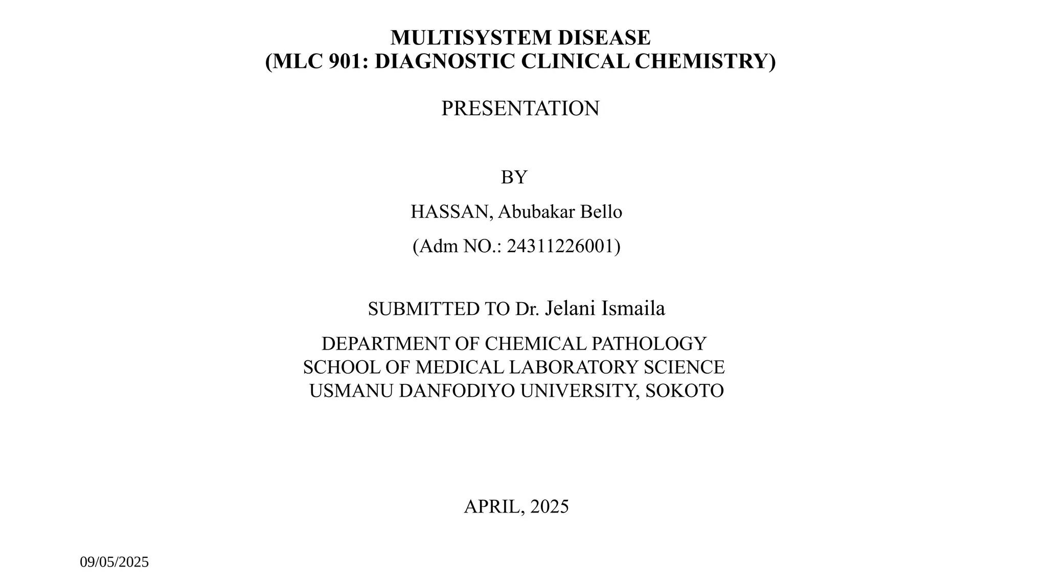 Power point on Multisystem Disease ppt.pptx