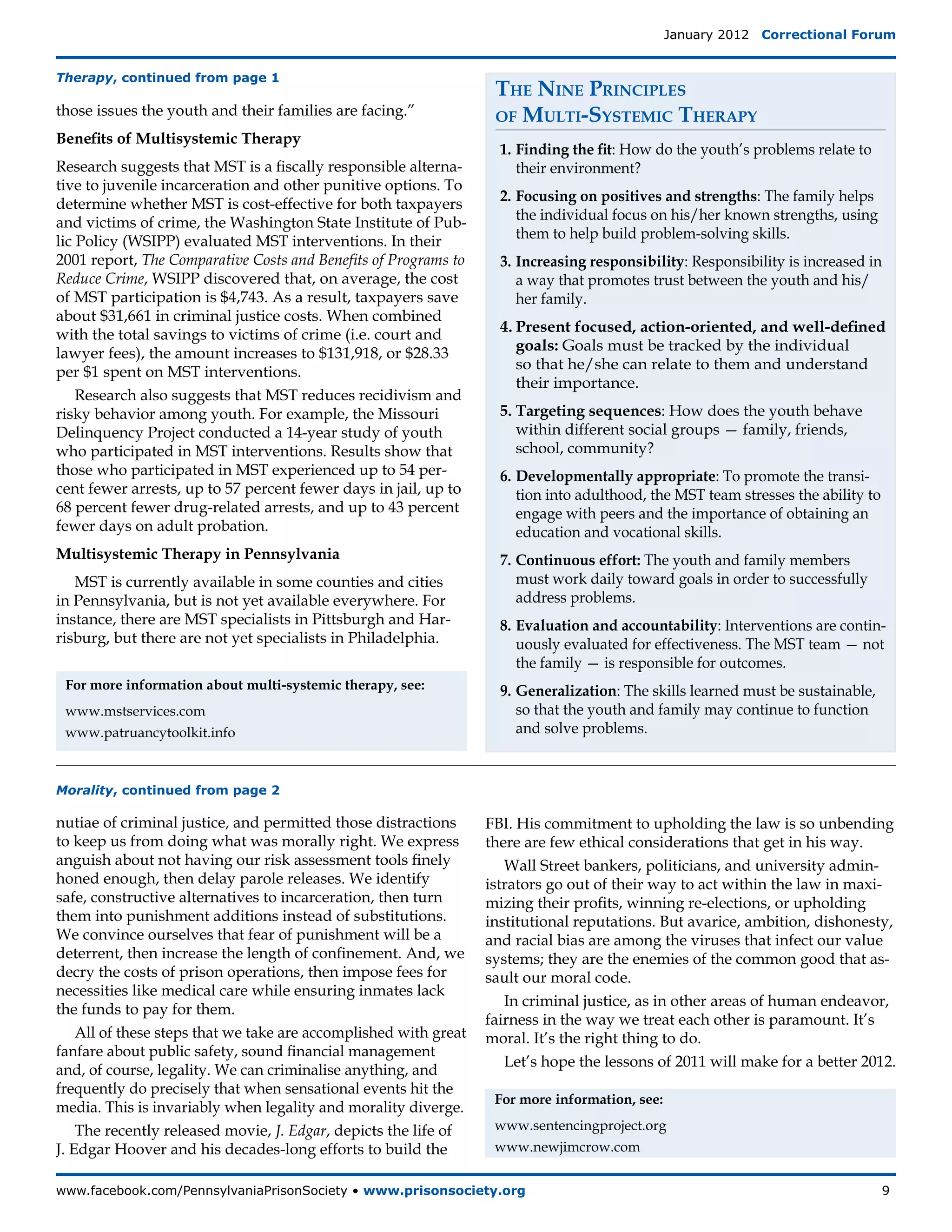 Multisystemic Therapy: A New Approach for At-Risk Youth | PDF