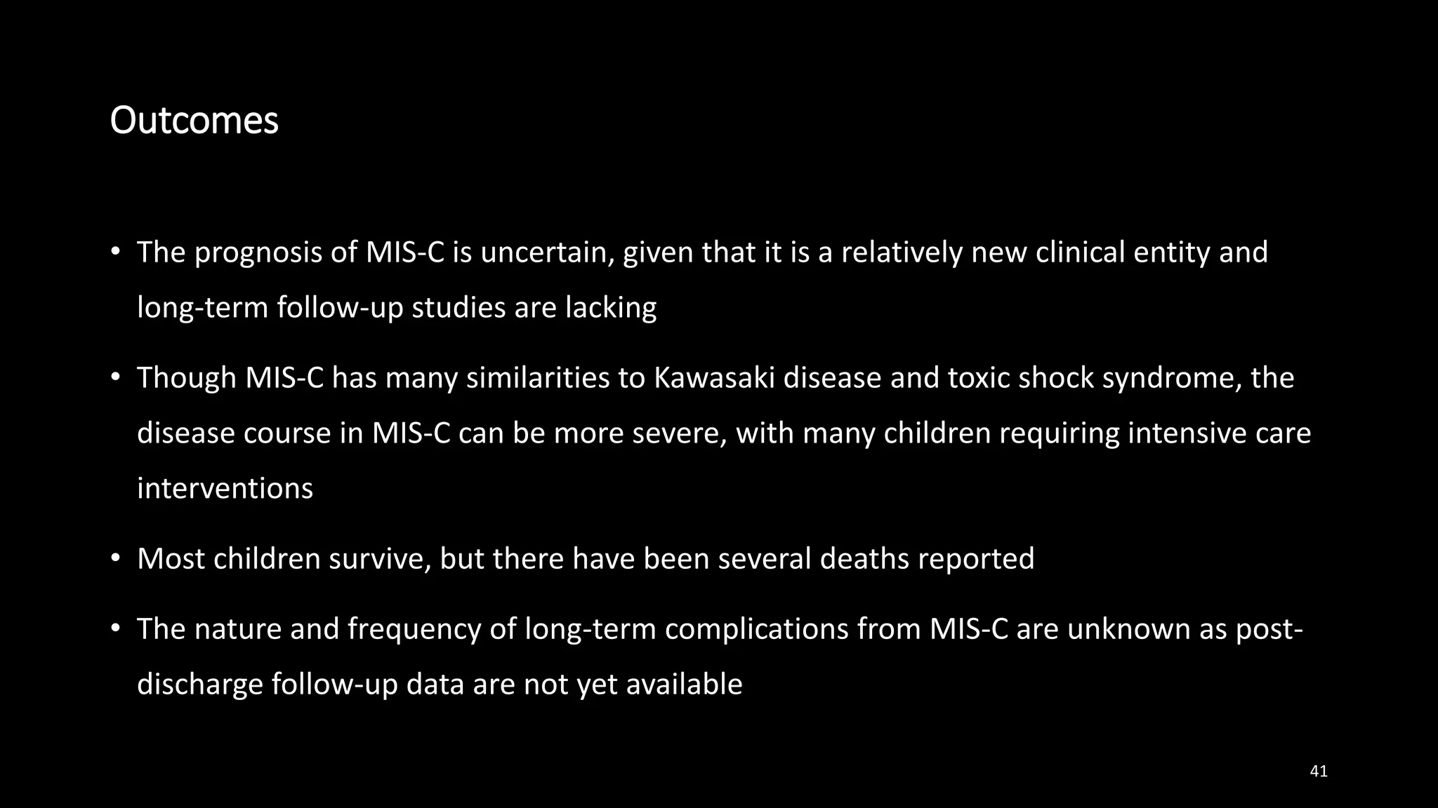 Multisystem Inflammatory Syndrome in Children | PPTX