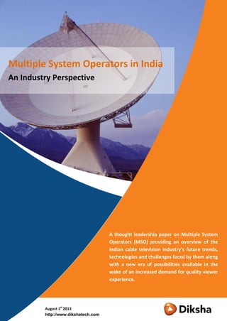 Multi System Operators - An Industry Perspective | PDF