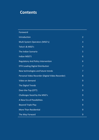 Multi System Operators - An Industry Perspective | PDF